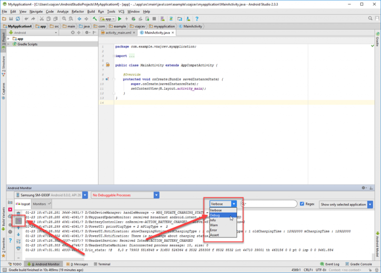 How to obtain logs from Android device.