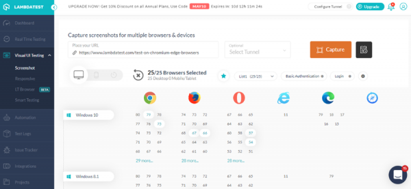 Tools for cross-browser and layout testing.