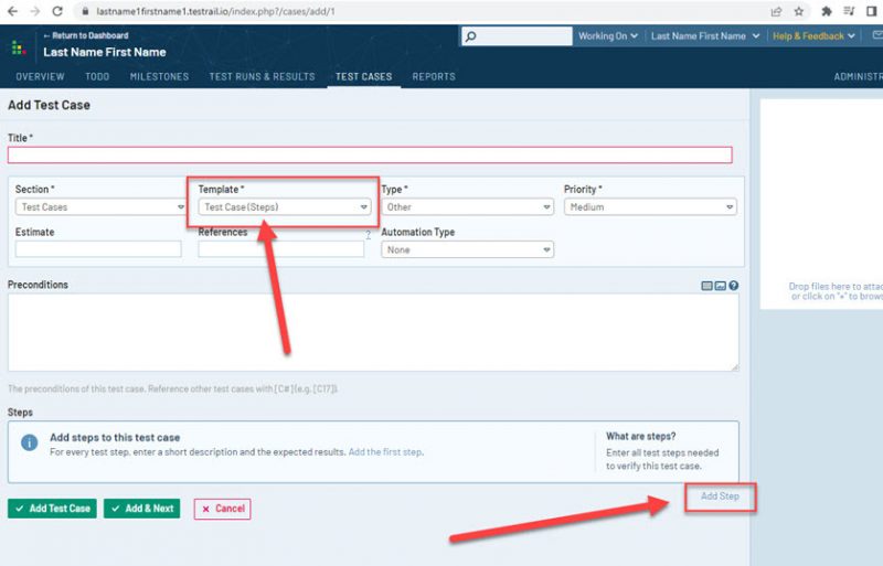 How to work with Testrail: guide.