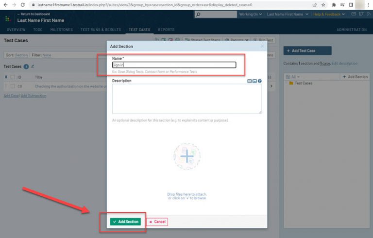How to work with Testrail: guide.