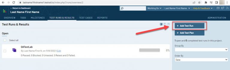 How to work with Testrail: guide.