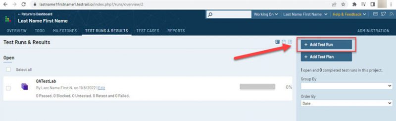 How to work with Testrail: guide.