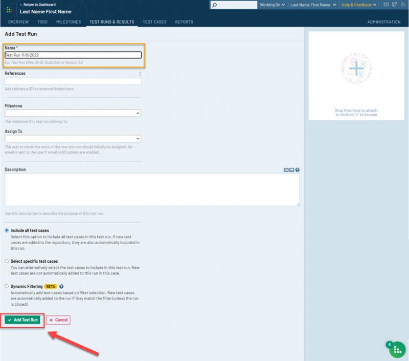 How to work with Testrail: guide.
