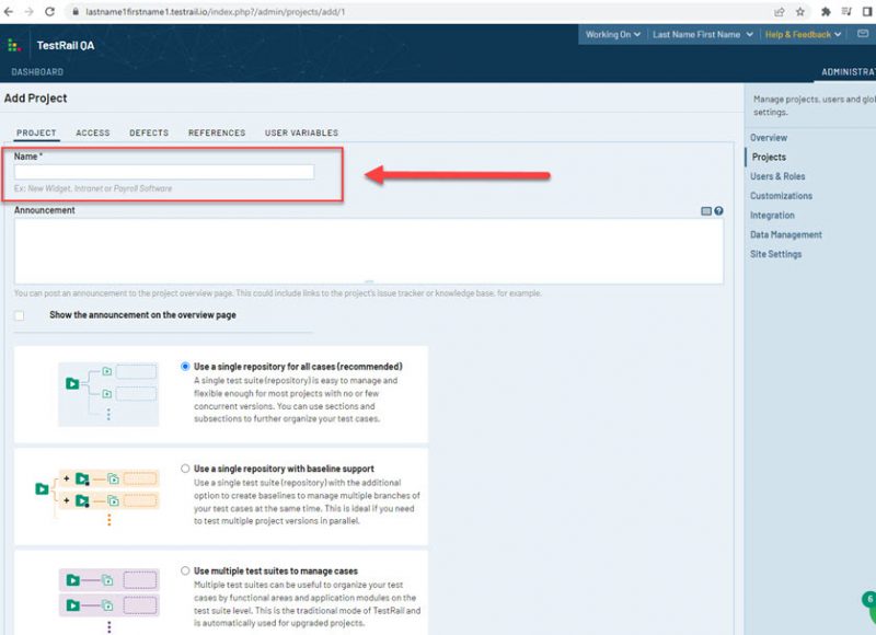 How to work with Testrail: guide.