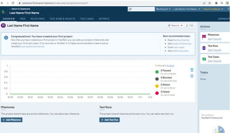 How to work with Testrail: guide.
