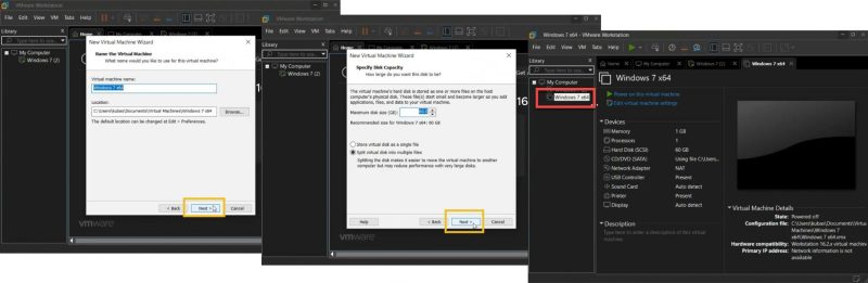 Virtual machine deployment. VMware Workstation.