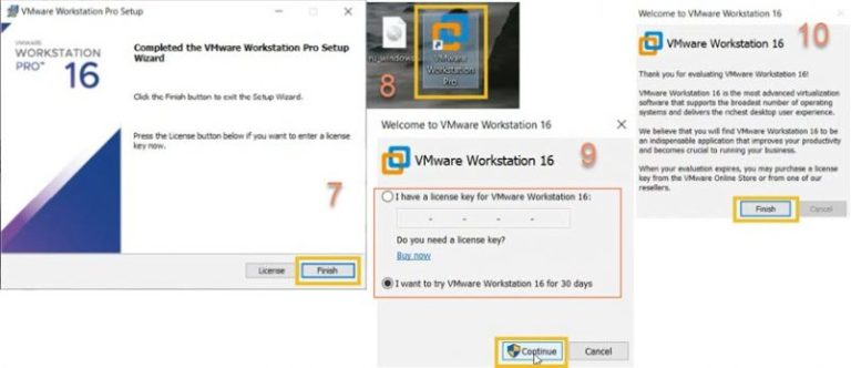 Virtual machine deployment. VMware Workstation.