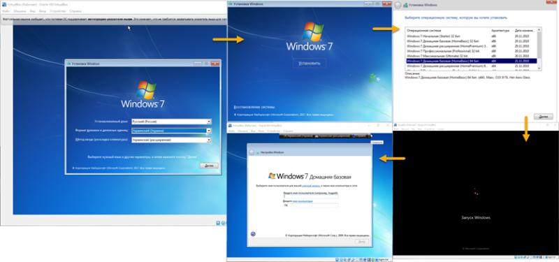 Virtual machine deployment. VirtualBox.