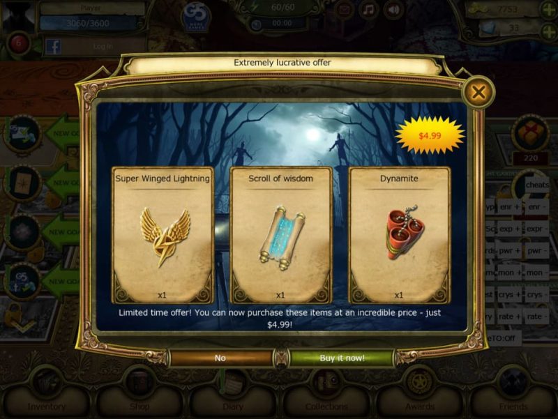 In-game offers and their types.