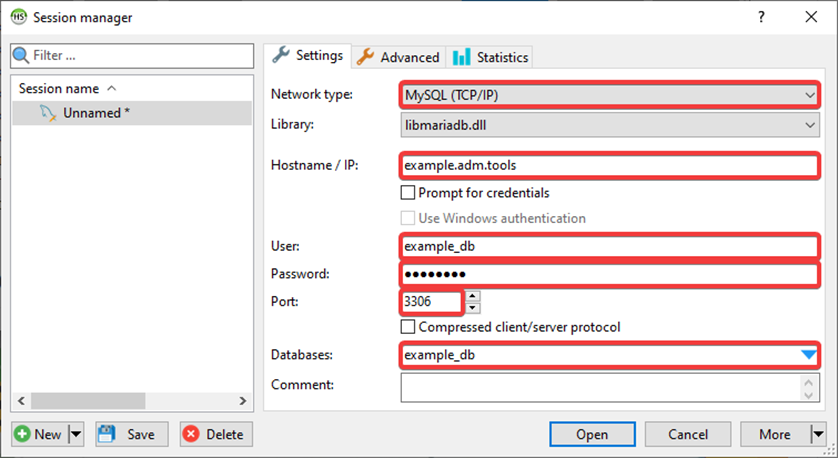 Using HeidiSQL in testing.