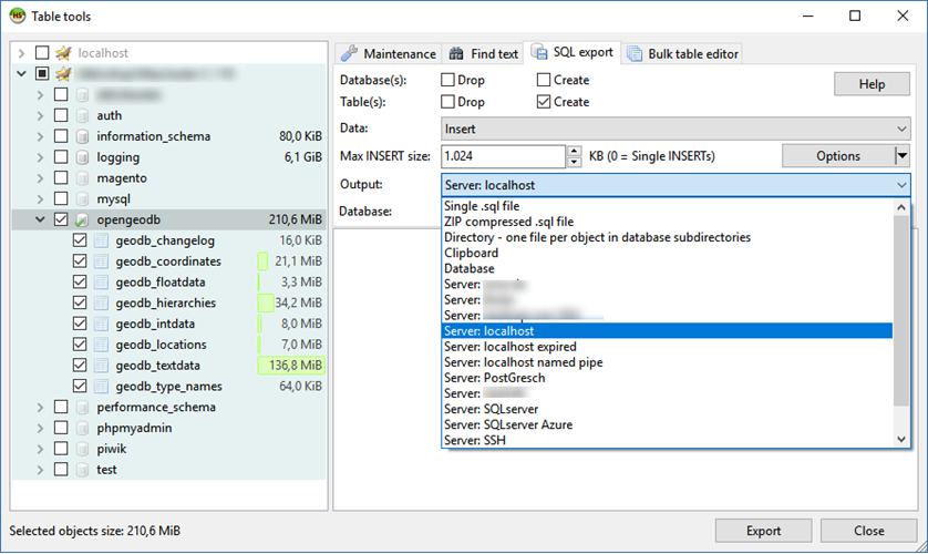 Using HeidiSQL in testing.