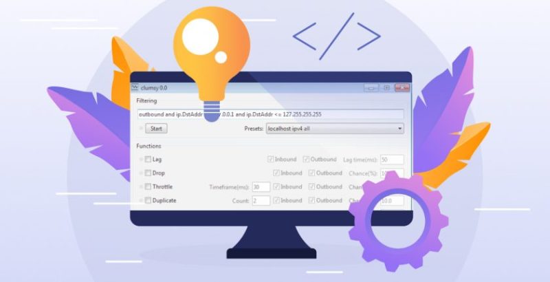 Testing with Clumsy.