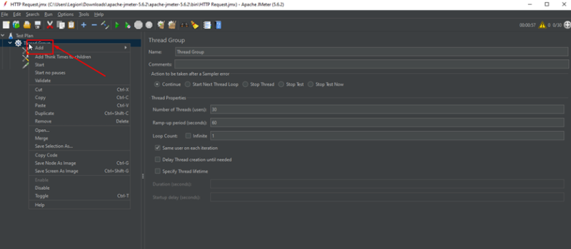 Using JMeter in testing.