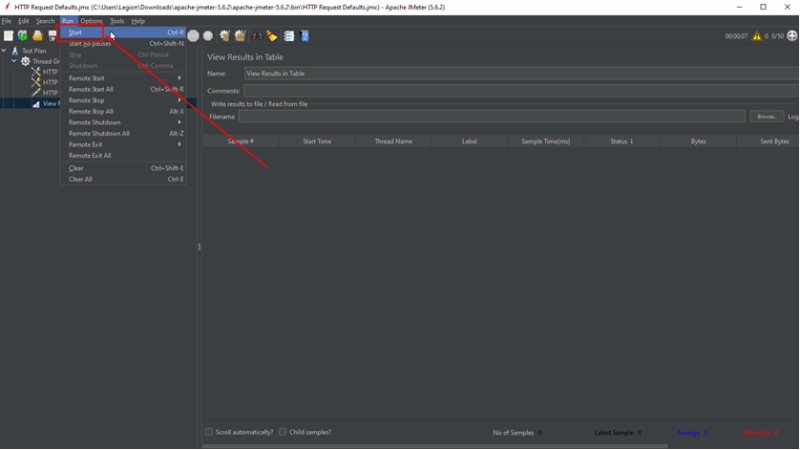 Using JMeter in testing.